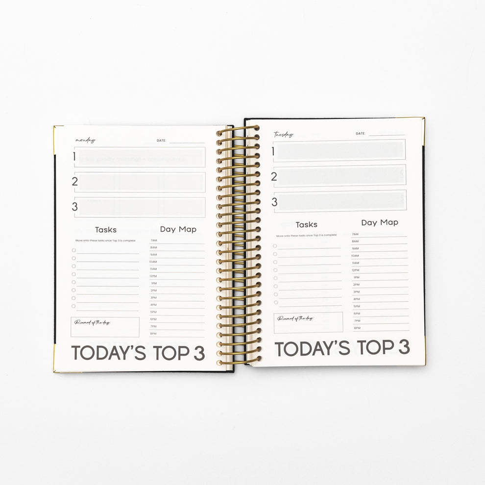 Top 3 Notebook, Black – Simplement & Co.